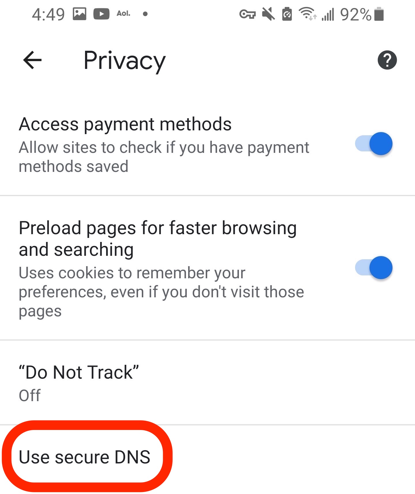 Turn Off Secure Dns On Android Bark