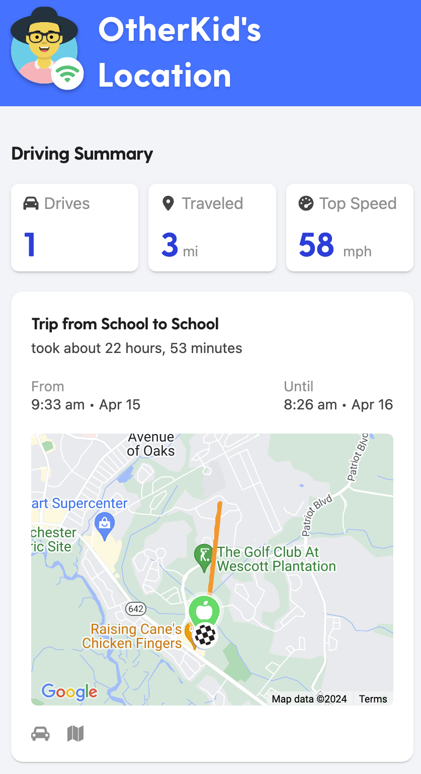 Get a driving summary for your kid – Bark
