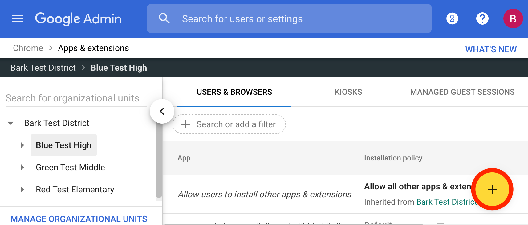 Chrome Web Filtering on Google Workspace – Bark