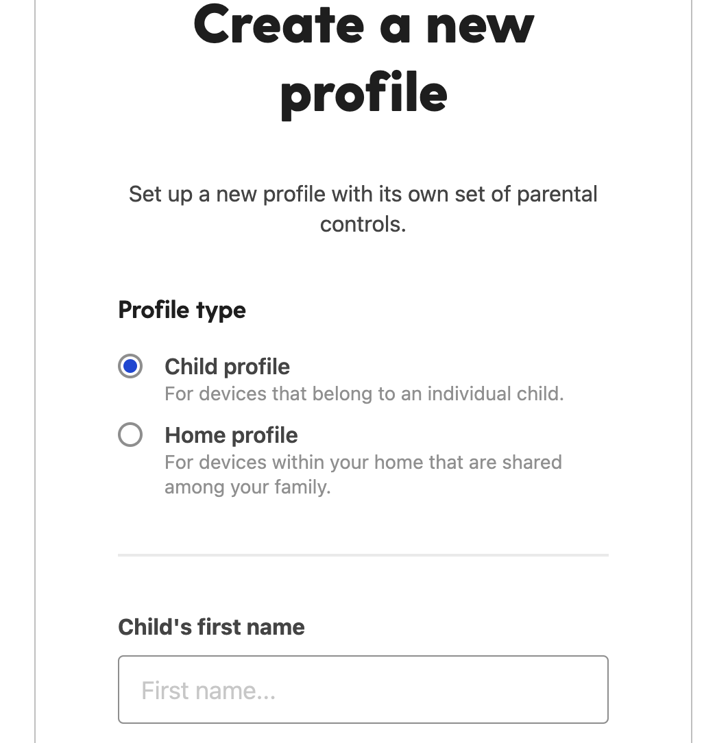 How to add a child or home profile – Bark